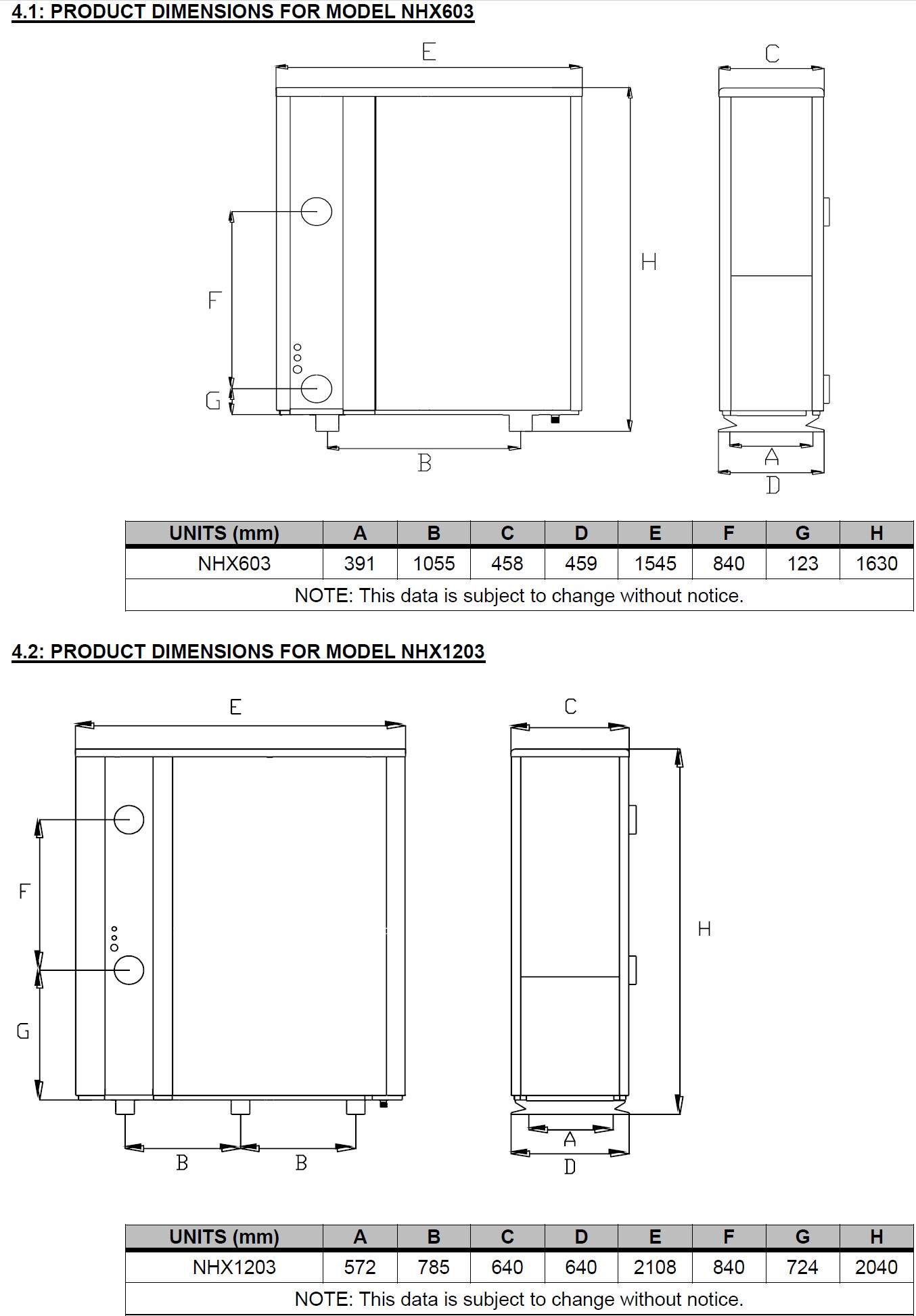 Product Specifications - Neptune Heat Pumps